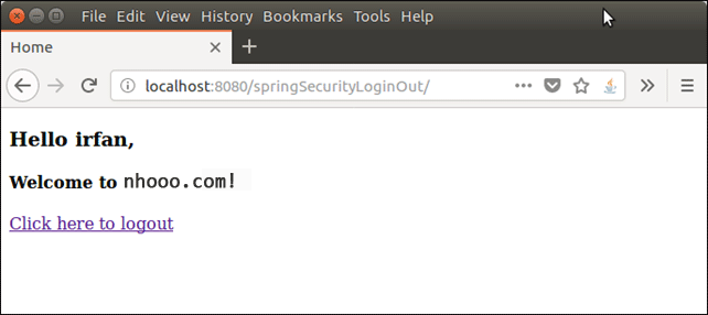 Spring Security登录 注销模块示例 Spring教程 菜鸟教程
